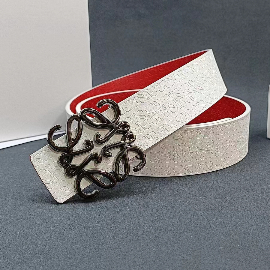 LOEWE1658 New Style Belt Double-Sided Embossed Smooth Buckle Men ...