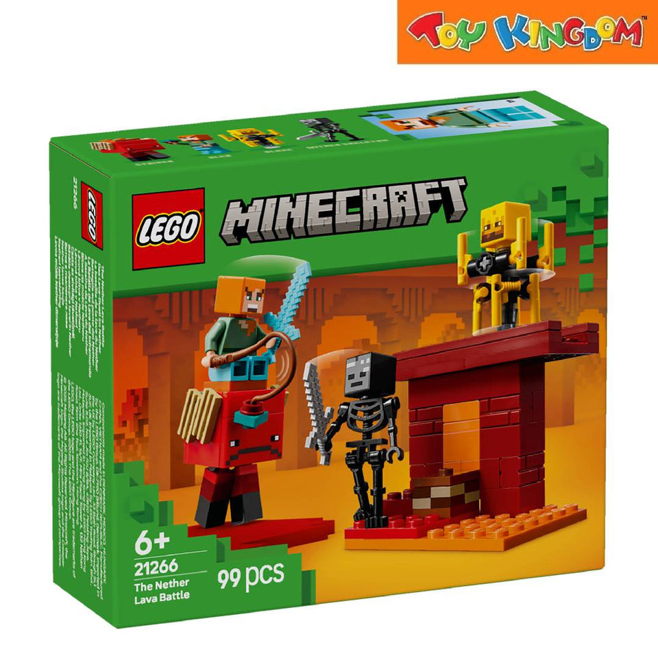 Lego Minecraft The Nether Lava Battle 99pcs Building Blocks | Shopee ...