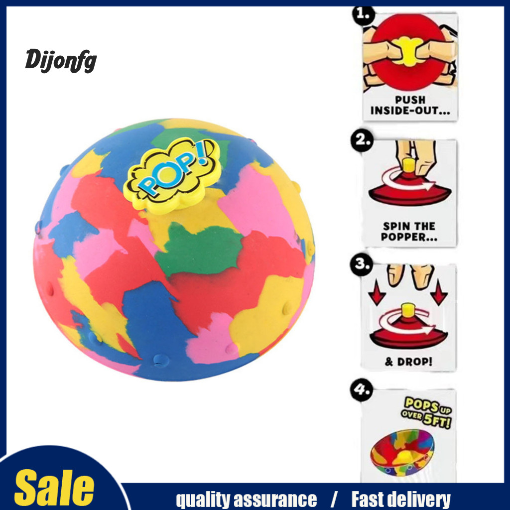 Dj Bouncing Ball Toy Novelty Built-in Battery Non-Deformed Long ...