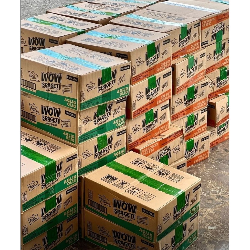 Wow Spaghetti instant Spaghetti 75g-88g pack/price for one carton ...