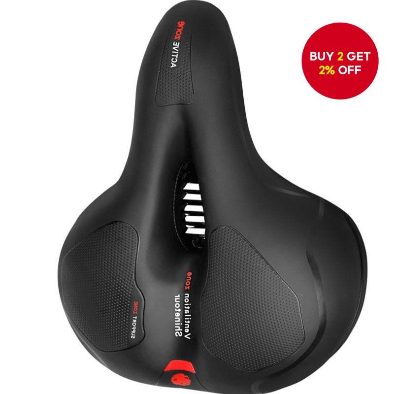 Super Comfort Bike Saddle - Hollow Design with Rear Signal Light & Wide Band | Shopee Philippines