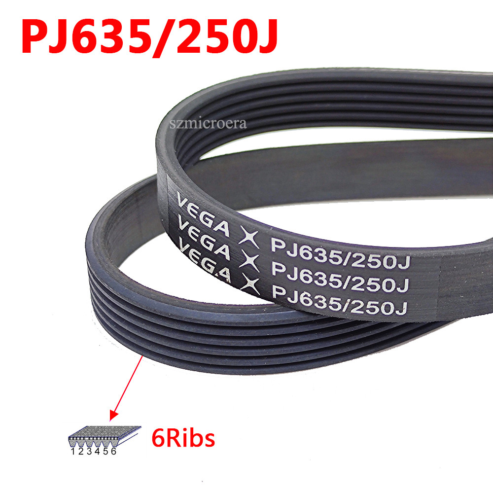VEGA V-Belt PJ635 250J 3/4/5/6/7/8 Ribs Treadmill Motor Belt Rubber ...