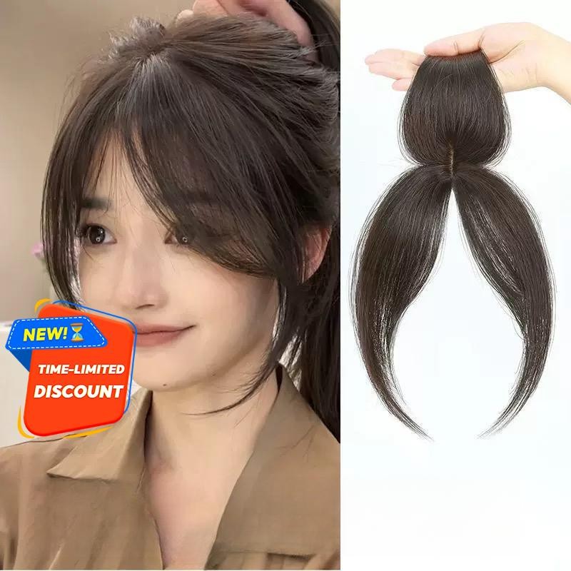 Middle-parted Bangs Wig for Women, Realistic and Natural, Conceals ...