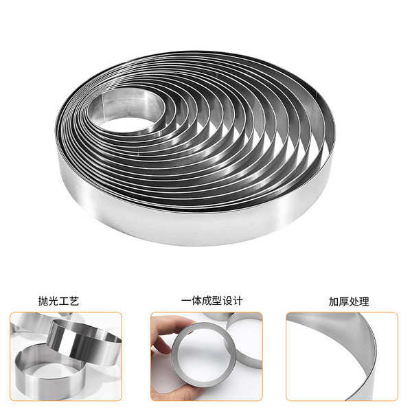 dowee donut pancake molder non stick Baking mold stainless steel tart ...