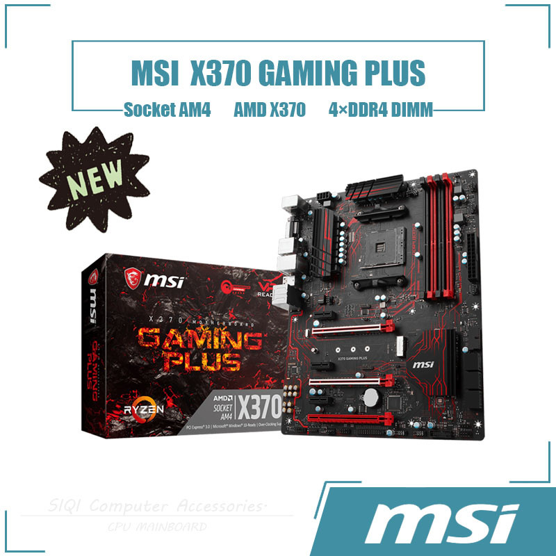 [NEW] MSI X370 GAMING PLUS Motherboard 4×DDR4 DIMM AMD X370 Socket AM4 ...