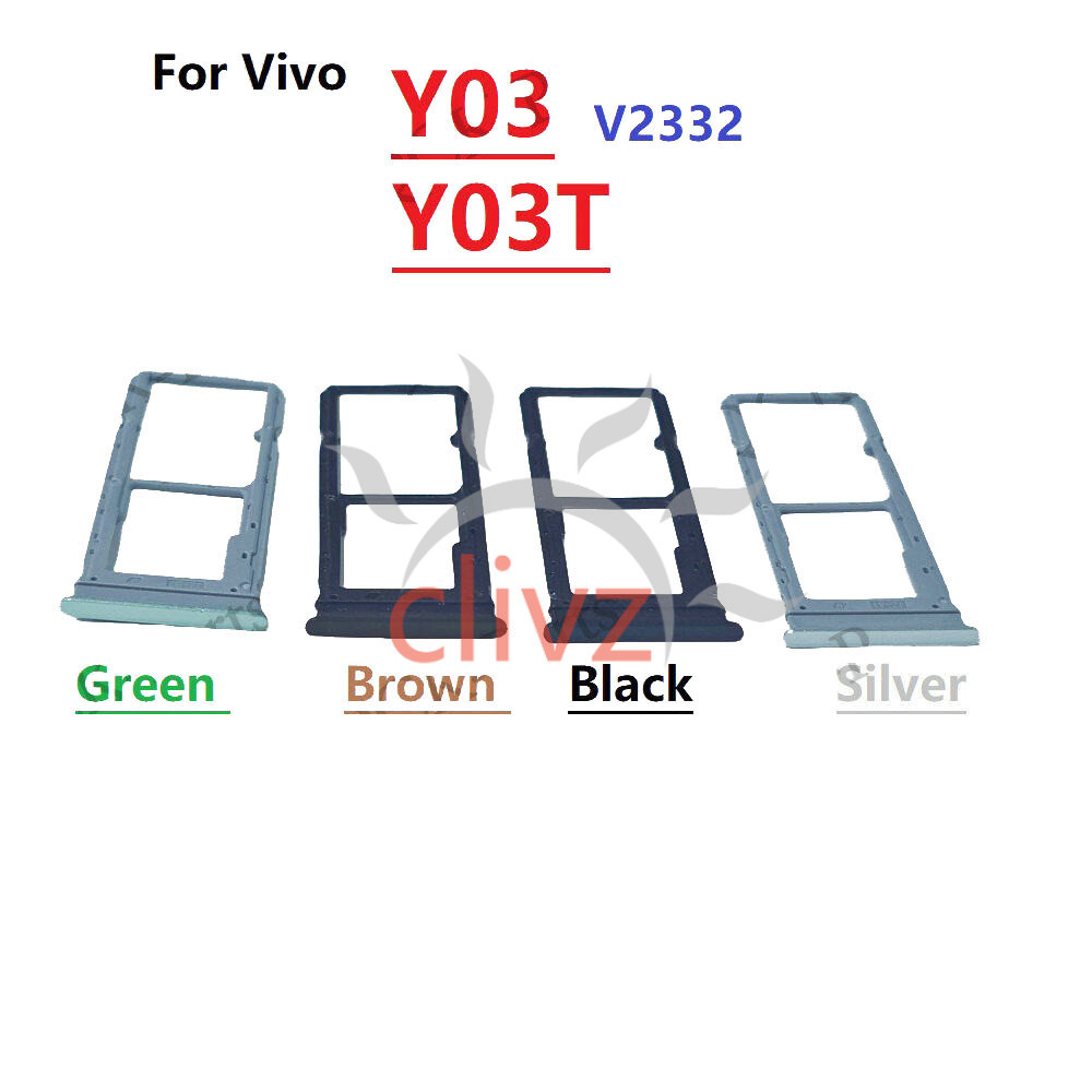 Sim Card Tray Slot Holder For Vivo Y03T Y03 V2332 Replacement Parts ...