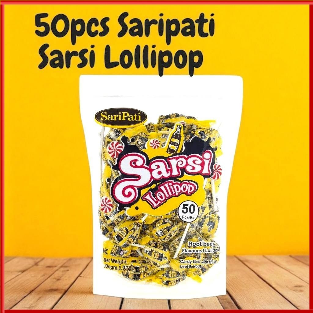 50pcs Sari Pati Classic Lollipop Sarsi Pop Flavour HALAL Traditional ...