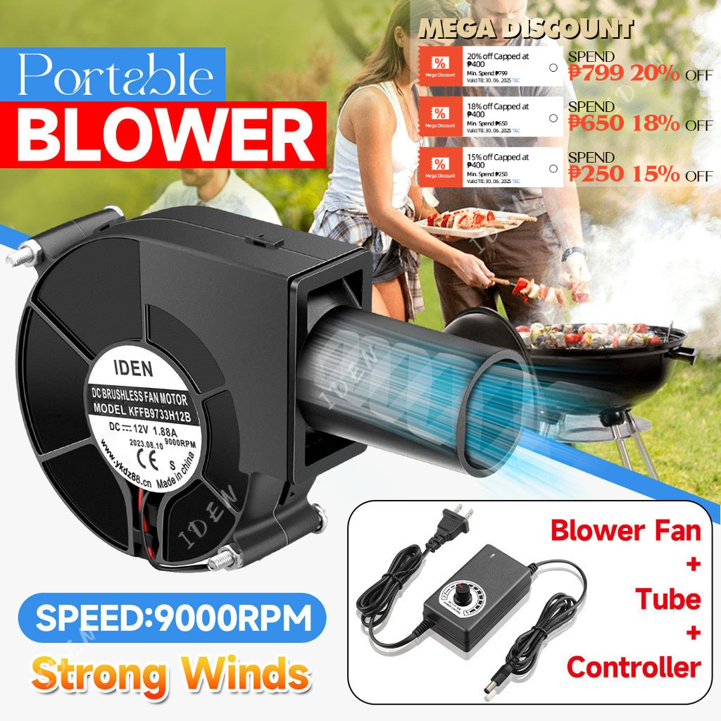 Blower Fan for Kalan Outdoor Grill Barbecue Picnic Charcoal Stove BBQ ...