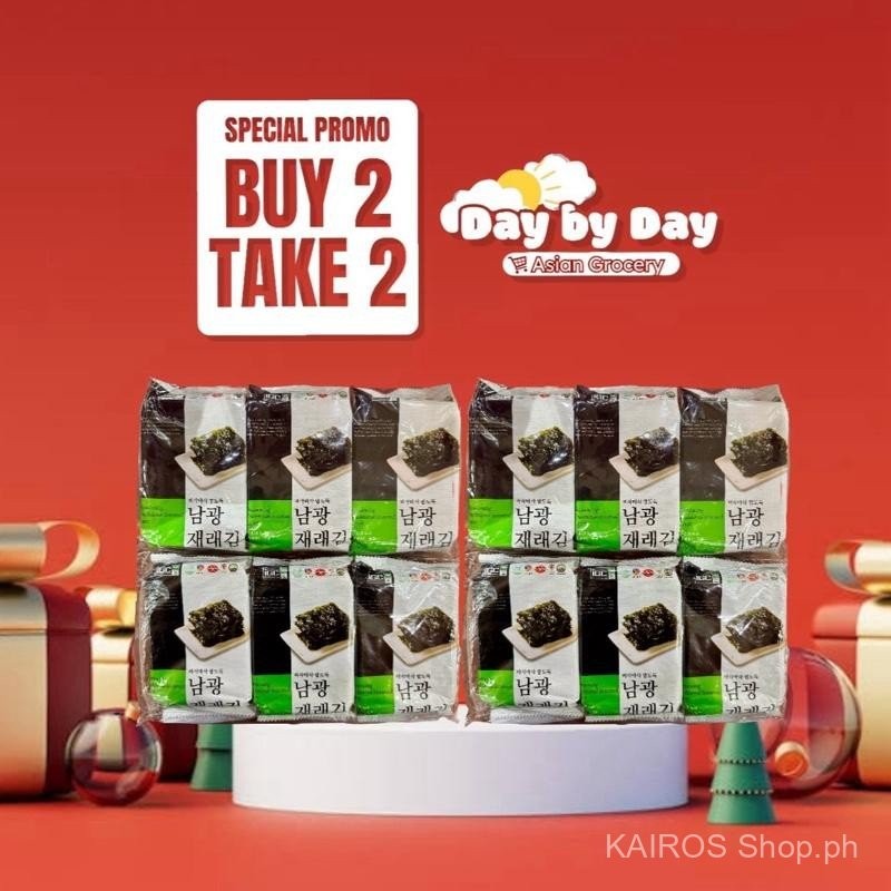 DBD {Buy 2 Take 2} Namkwang Seasoned Nori Seaweed 3pcs per pack of 4g ...