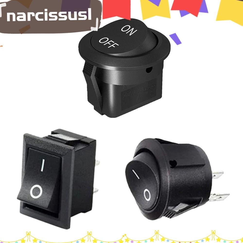 NARCIS 5PCS Circular Switch, 12V 24V 20MM ON/ Switch, Push Button ...
