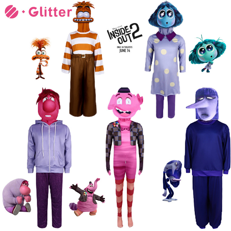 Envy Embarrassment Bing Bong Adult Cosplay Movie Inside Out 2 Costume ...
