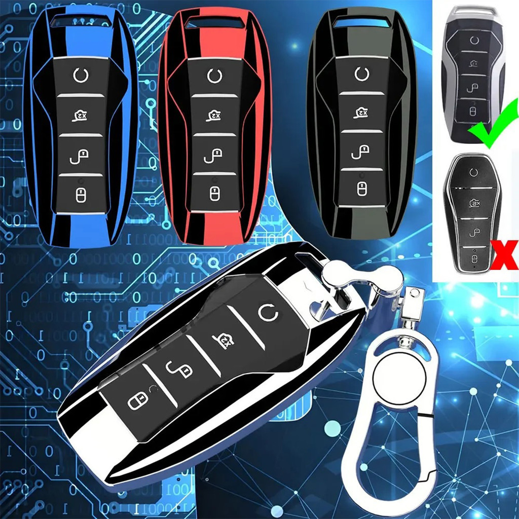 TPU Car Key Case Cover Holder for BYD Second Song Pro Tang Dm QIn PLUS ...