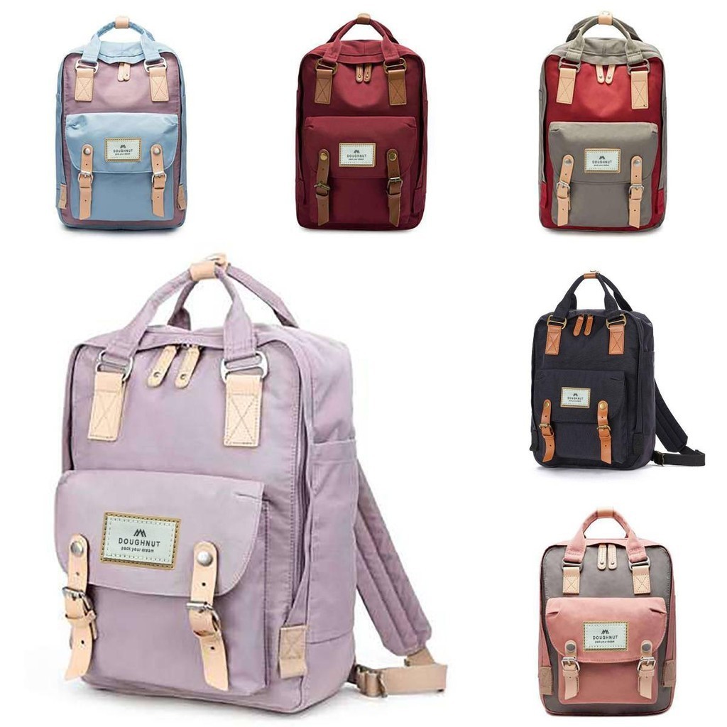 Colorblock Stylish Backpack Perfect For Travel And School | Shopee ...
