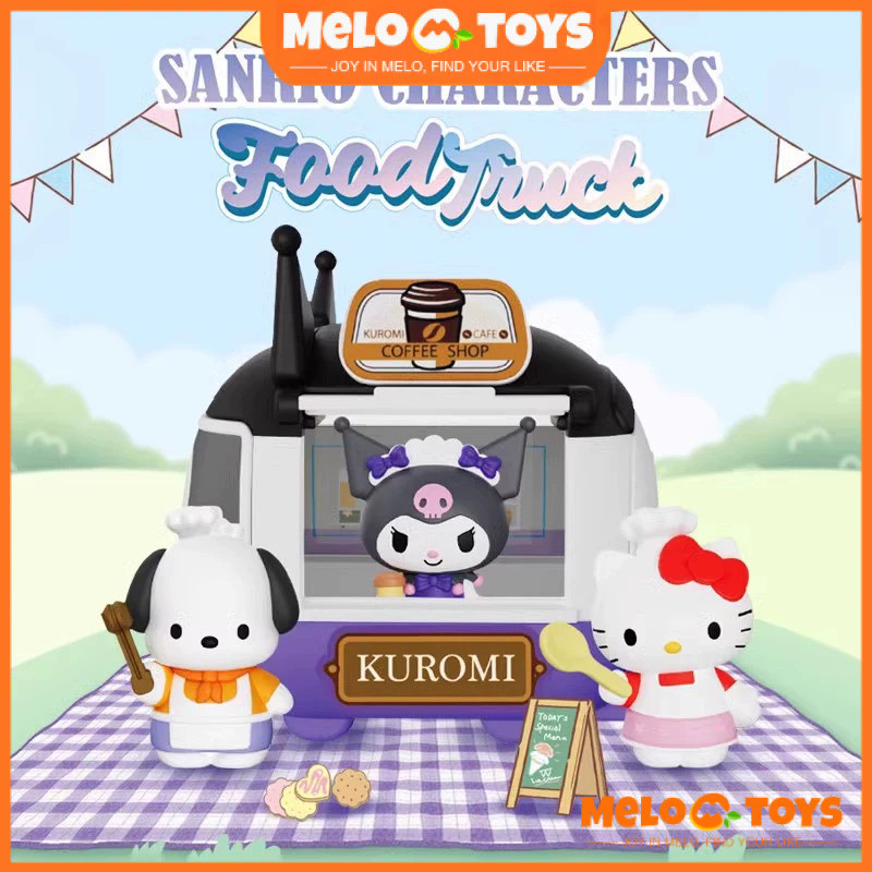 Genuine Sanrio Mobile Catering Cart Series Blind Box Kuromi Pacha Dog ...