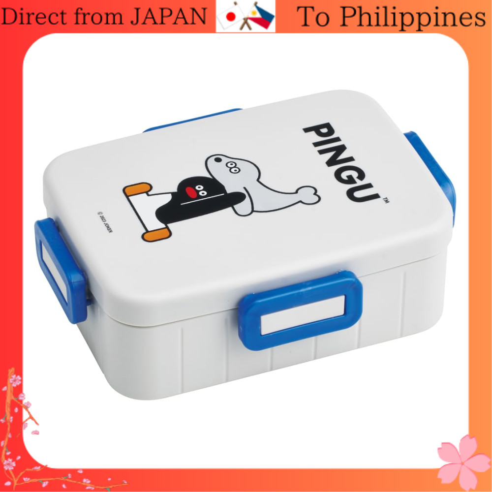 Skater Bento Box 650ml Antibacterial 4 Point Lock Women's Pingu x Seiji Matsumoto Made in Japan ...