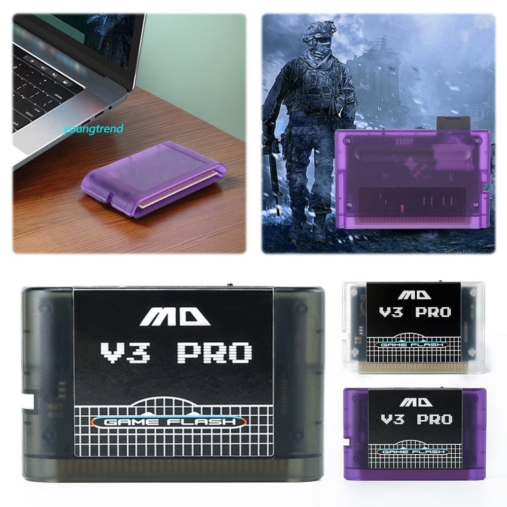 For Mega Drive V3 Pro Version 3000 in 1 MD Game Cassette for SEGA Game ...