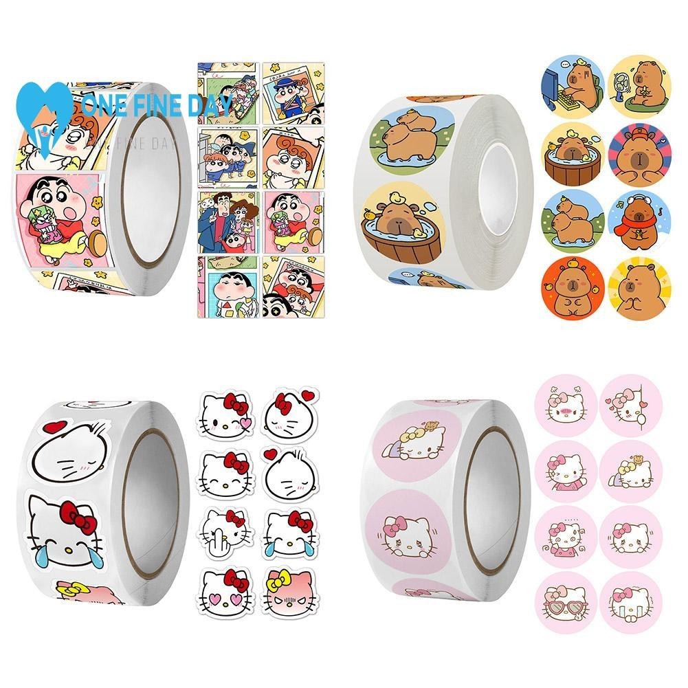 Cute Cartoon Sticker Tape Cartoon Label Stickers Stationery Decoration ...