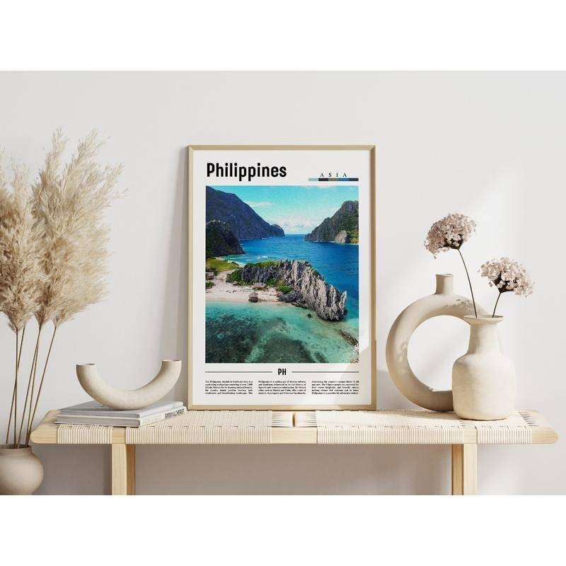Philippines Print Black and White No 1, Philippines Wall Art ...