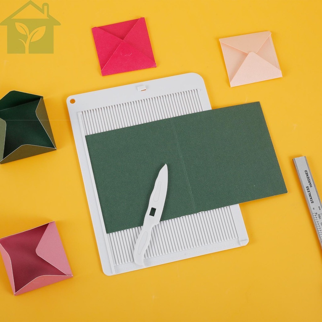 Scoring Board Plastic Envelope Maker Lightweight Envelope Punch Board ...