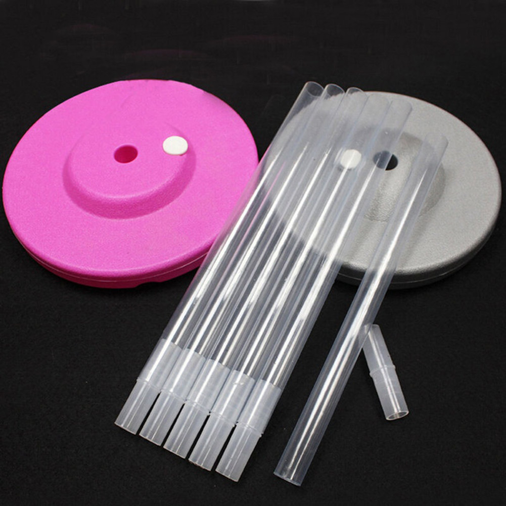 BSby__ 4Pcs Clear Plastic Sticks Pole for Balloon Arch Column Base ...