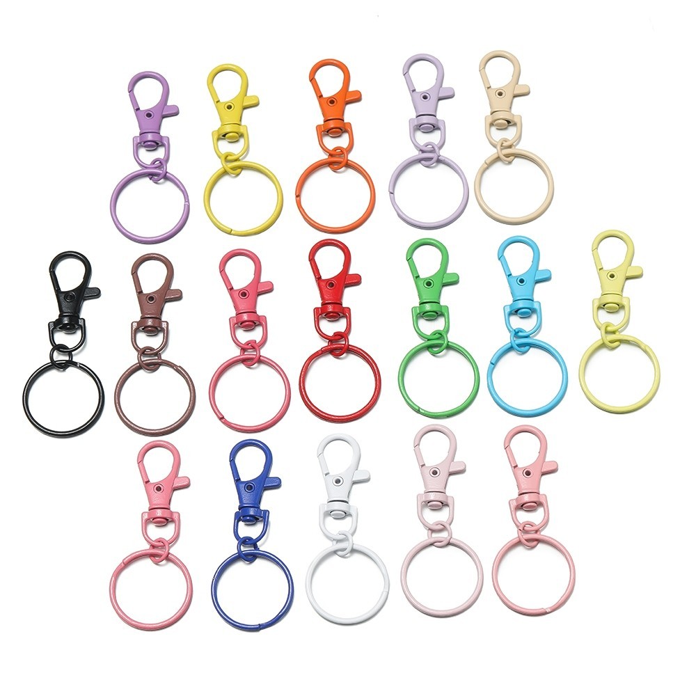 St. kunkka 5pcs 25mm Candy Color Keychain with Key Ring for DIY ...