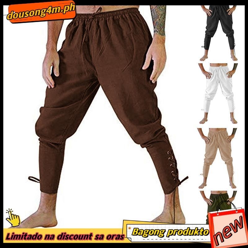 Pirate Mens Medieval Cosplay Renaissance Navigator Renaissance Pants ...