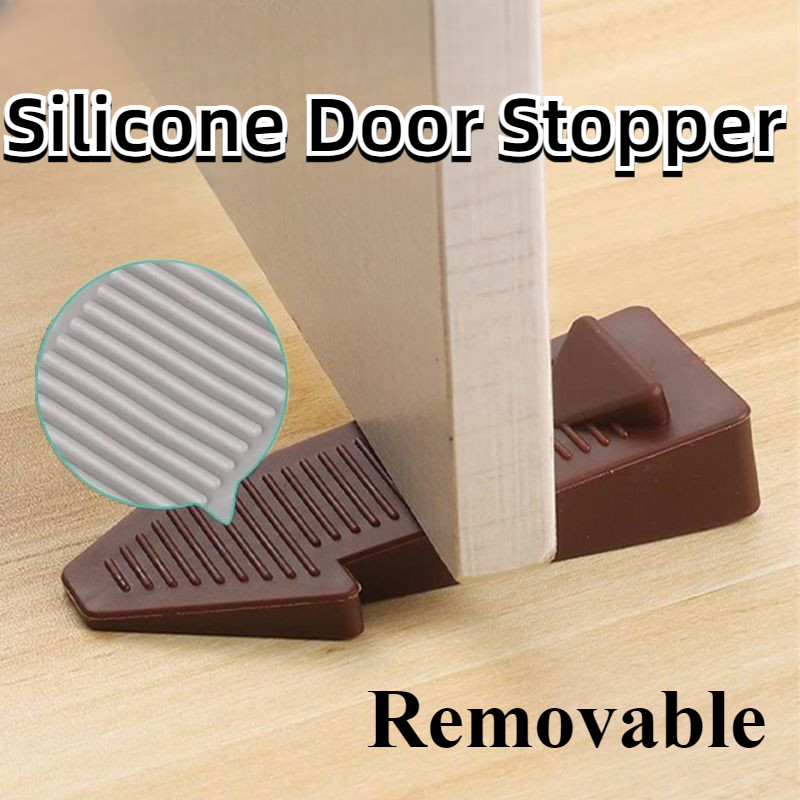 [3Pcs] Silicone Door Stopper, Removable Safety Windproof Anti-collision ...