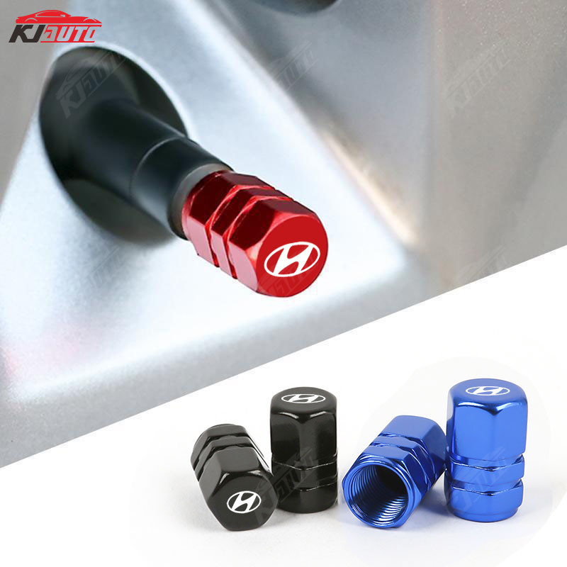 Hyundai Metal Tire Valve Cap Car Motorcycle Bicycle Decoration ...