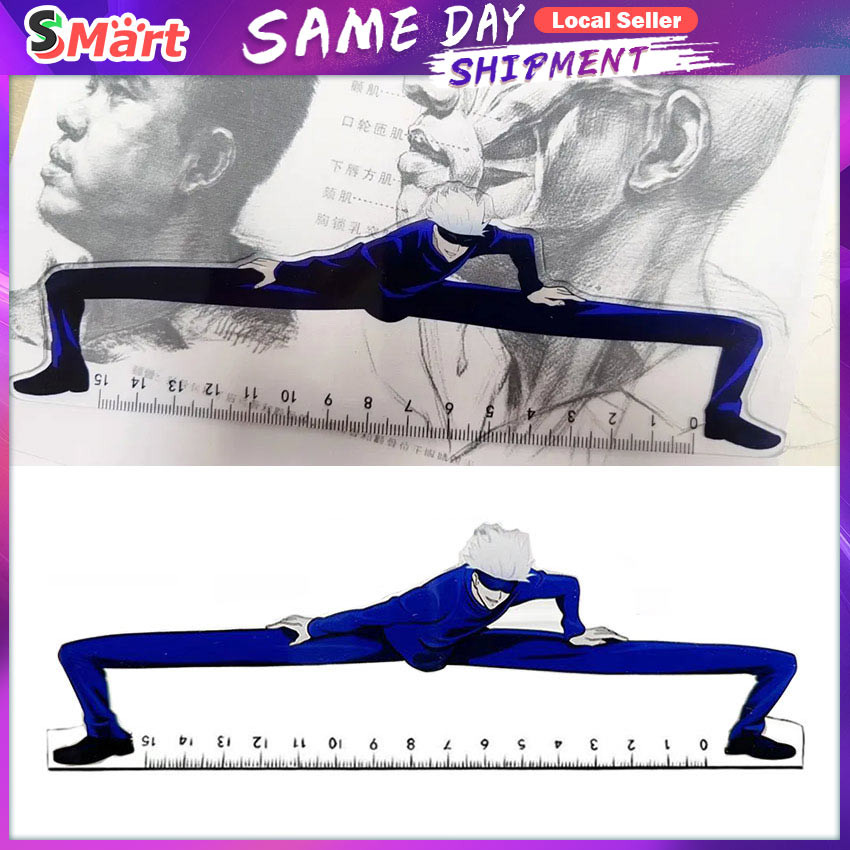 Anime Jujutsu Kaisen Gojo Satoru Ruler Stationery Supplies High ...