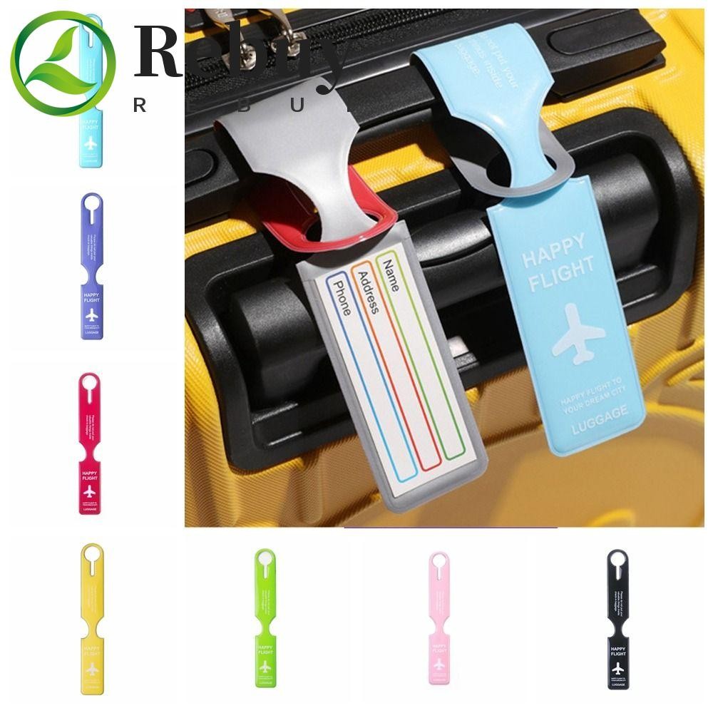 REBUY PVC Luggage Tag, Boarding Pass Address Label Airplane Suitcase ...