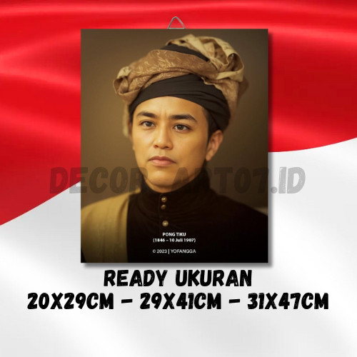 KAYU Pong TIKU - NATIONAL HEROES PHOTO AI VERSION WOODEN FRAME MDF ...