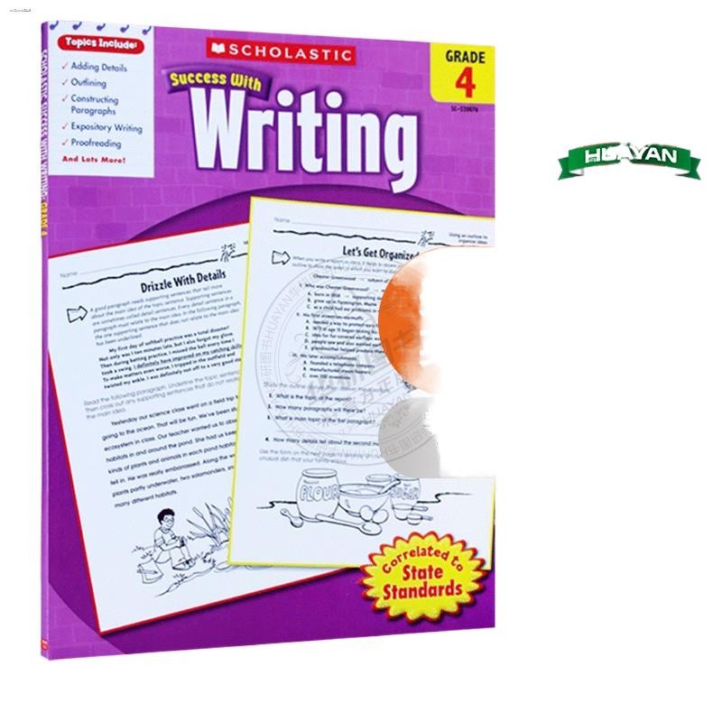 American elementary school grade 4 English writing workbook Scholastic ...