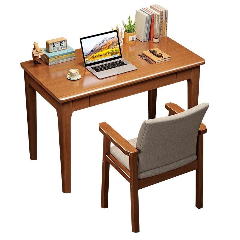 Solid Wood Narrow Desk Desktop Computer Desk Simple Home Desk Small ...