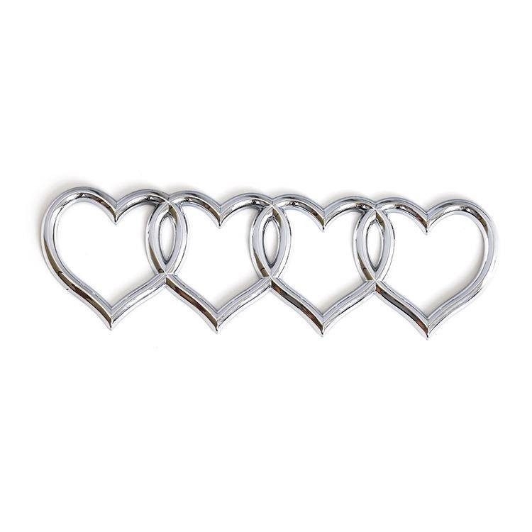 Suitable for Audi Car Tail Logo Modified Love Tail Logo Heart-Shaped ...