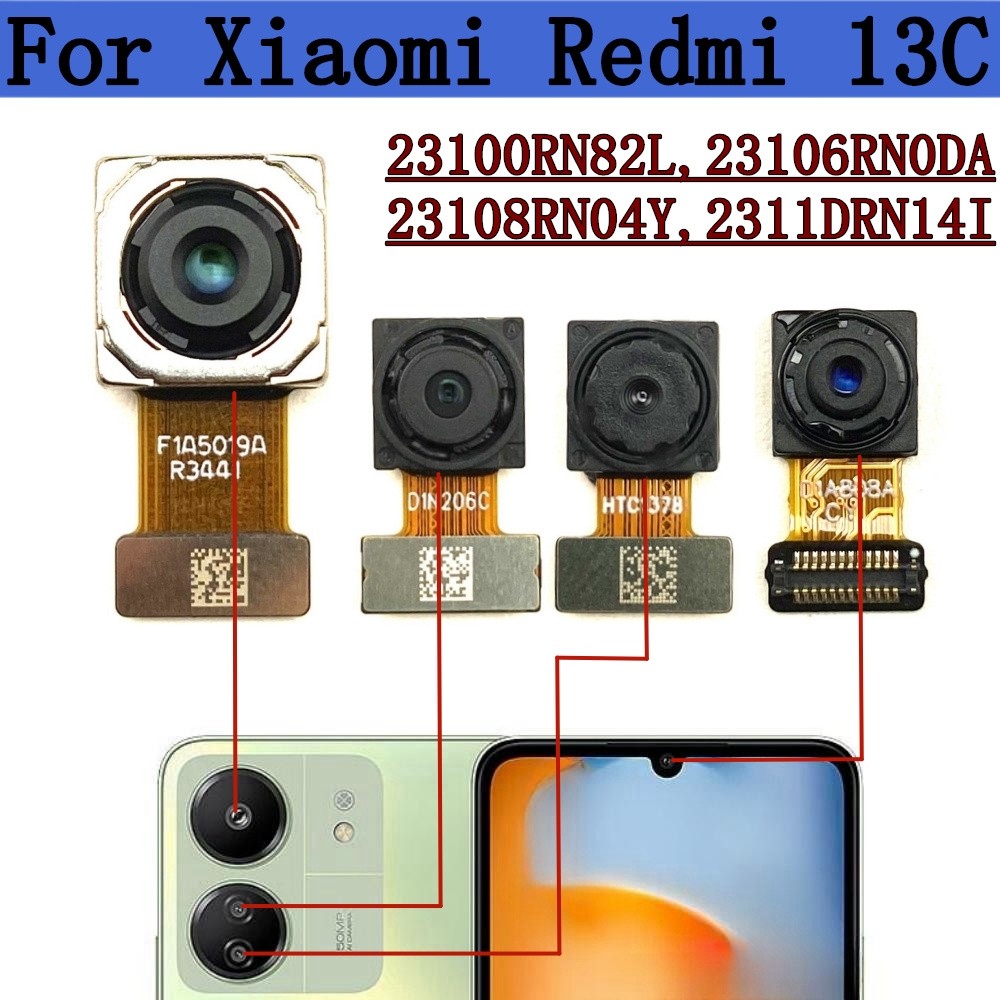 Rear Front Camera For Xiaomi Redmi 13C 23100RN82L 23106RN0DA 23108RN04Y ...