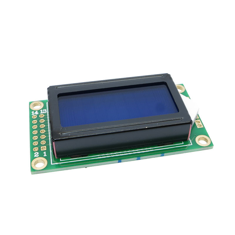 0802 LCD Module 8*2 0802 Character 5V Display Blue screen | Shopee Philippines