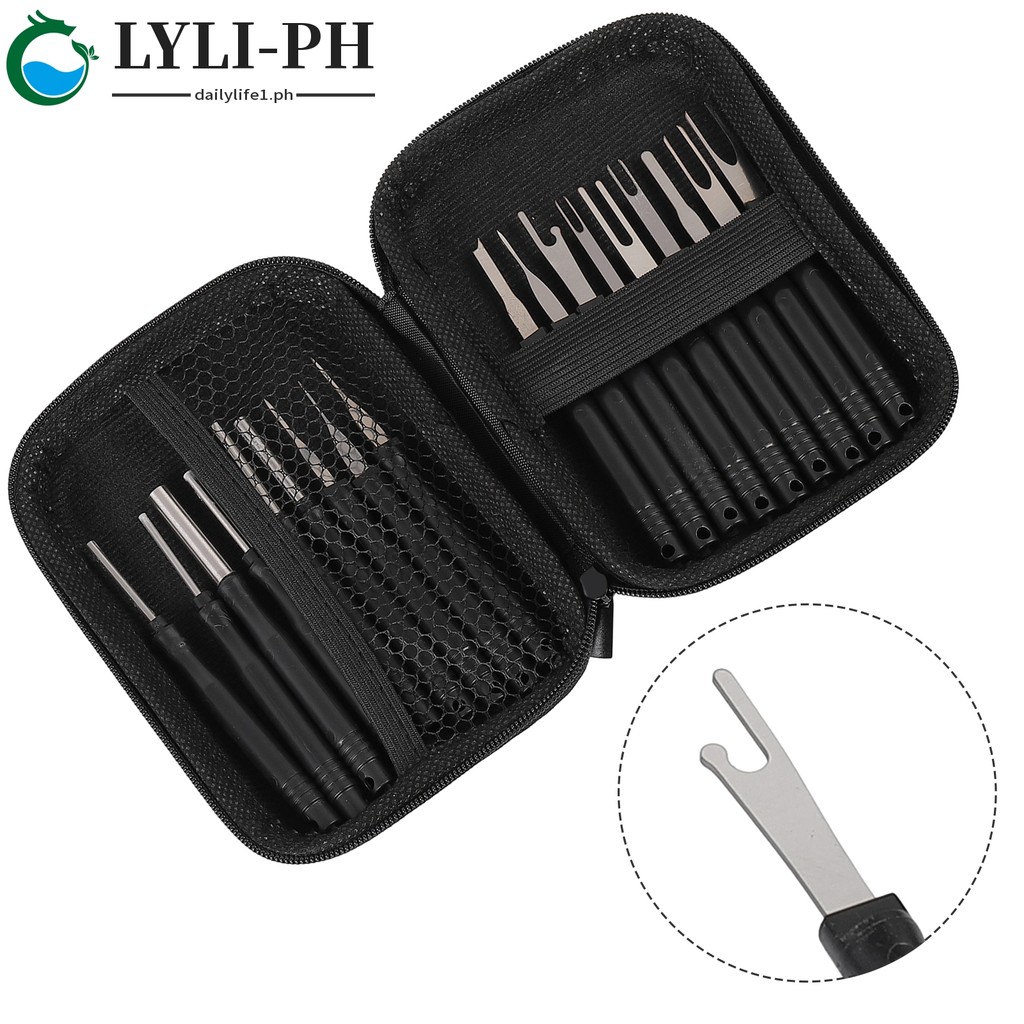 dailylife1.ph ️ 18PS Car Cable Plug Removal Tool Pin Extractor Repair ...