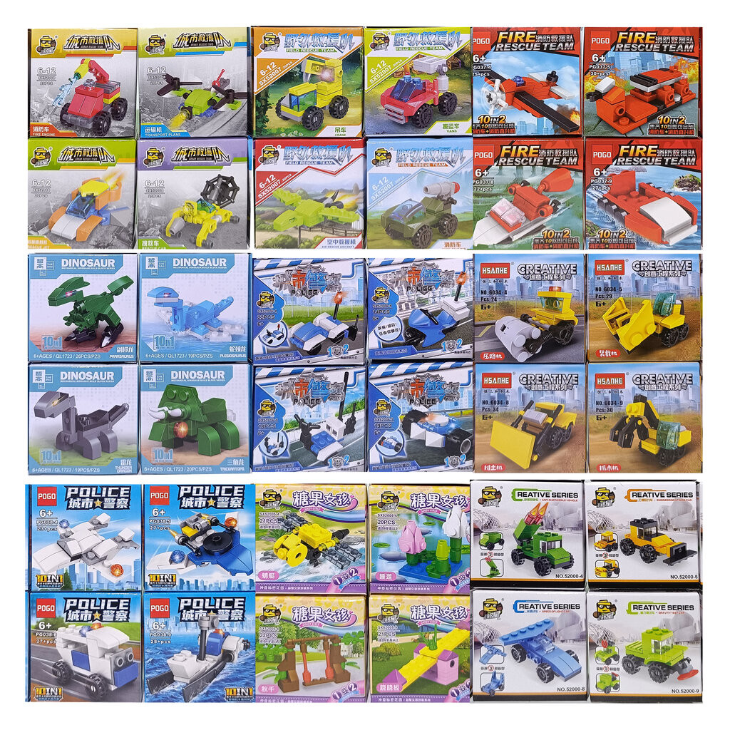 Block Hsanhe Transform Creative Set 2in1 Building Brick Variant ...