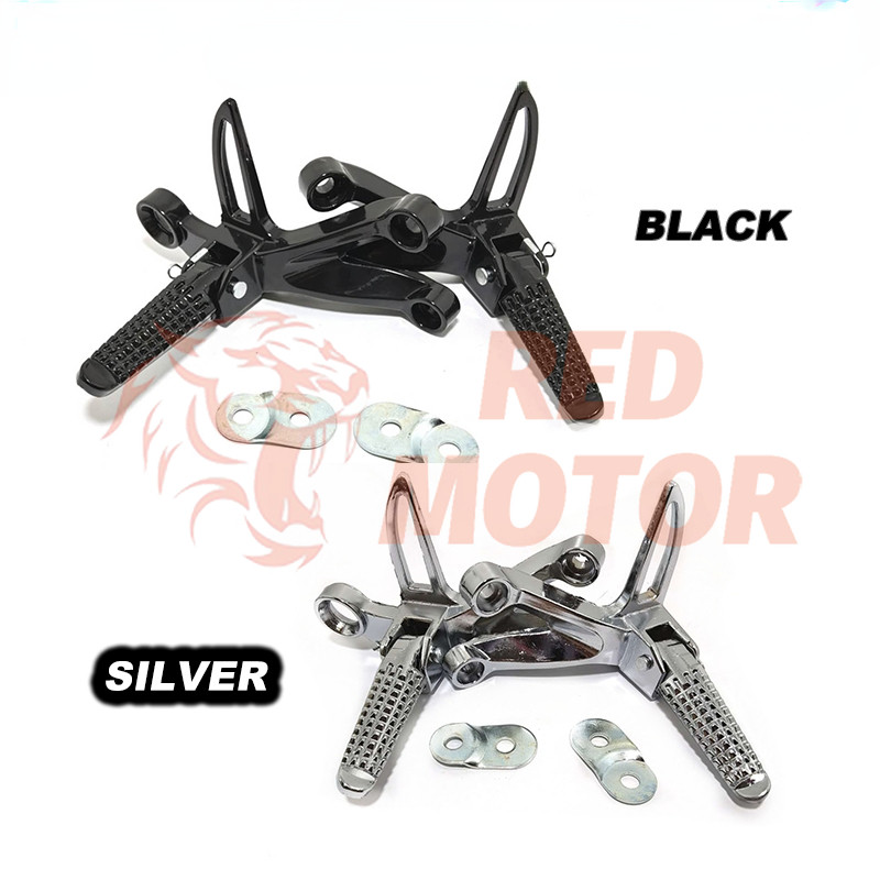 Footrest , Alloy Footpeg For Raider 150 (Black,Silver) | Shopee Philippines