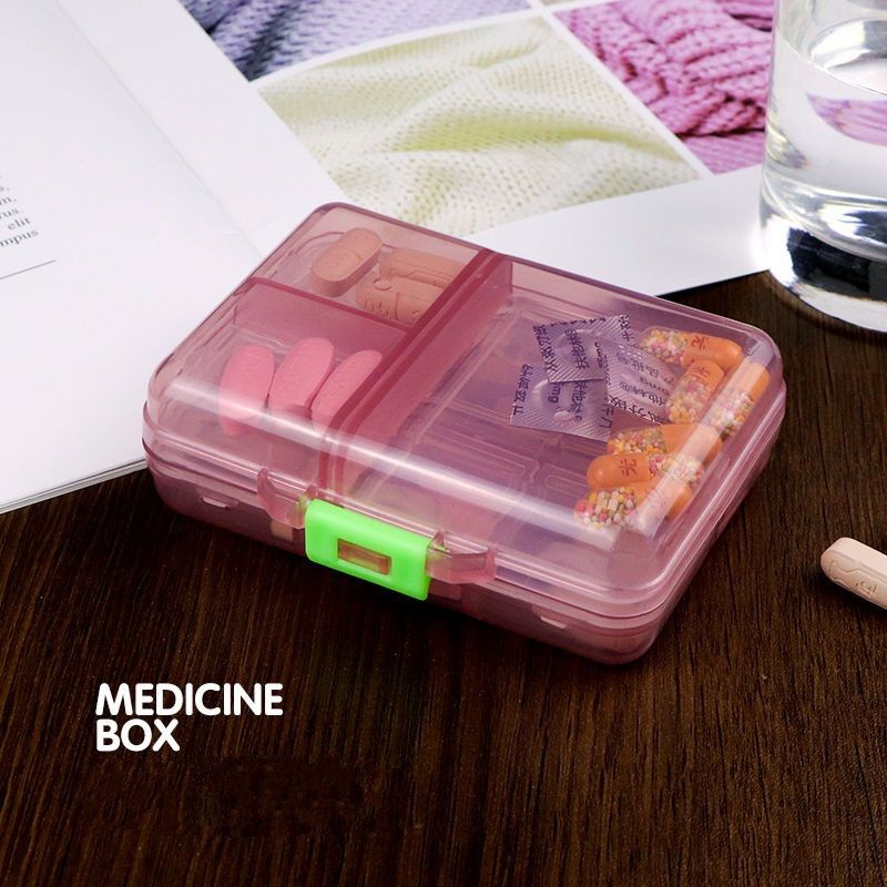 Moisture Proof Medicine Storage Case Organizer Portable Double Layers 9 ...