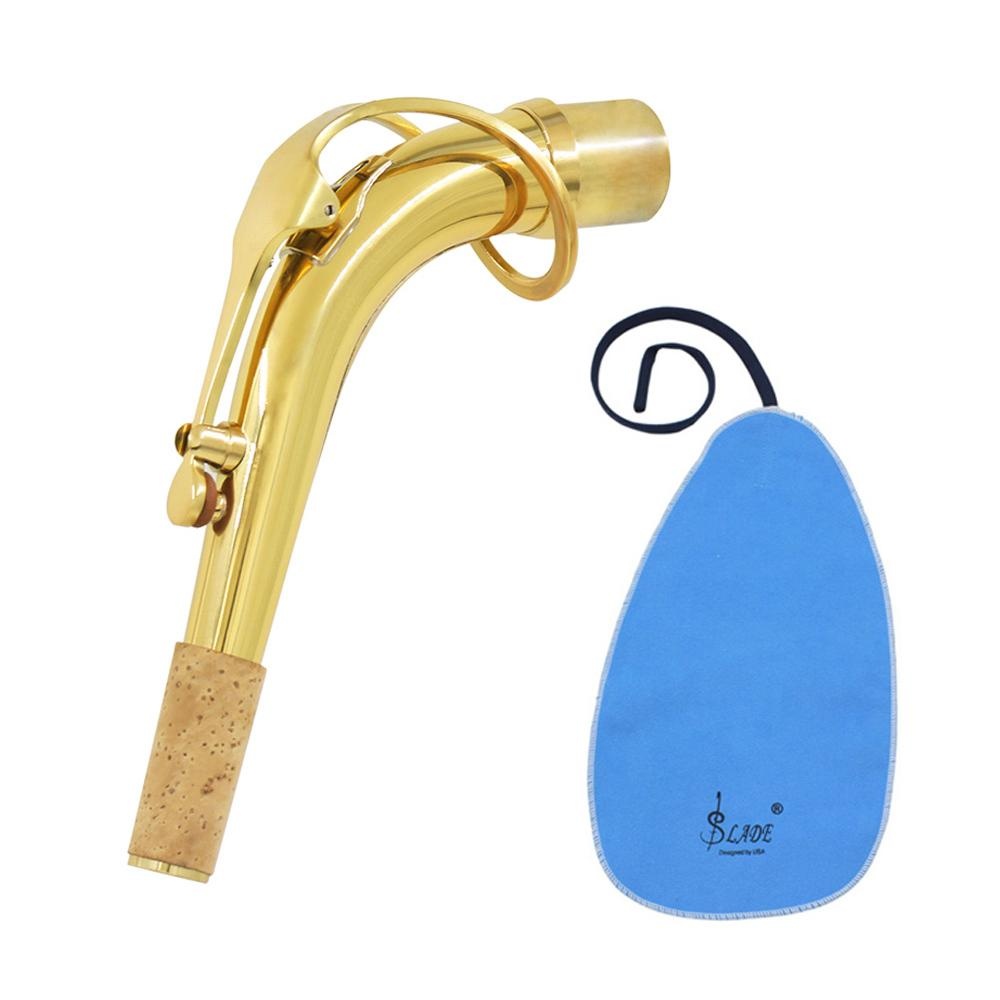 PP+Alto Saxophone Sax Bend Neck Brass Material 24.5mm with Cleaning ...