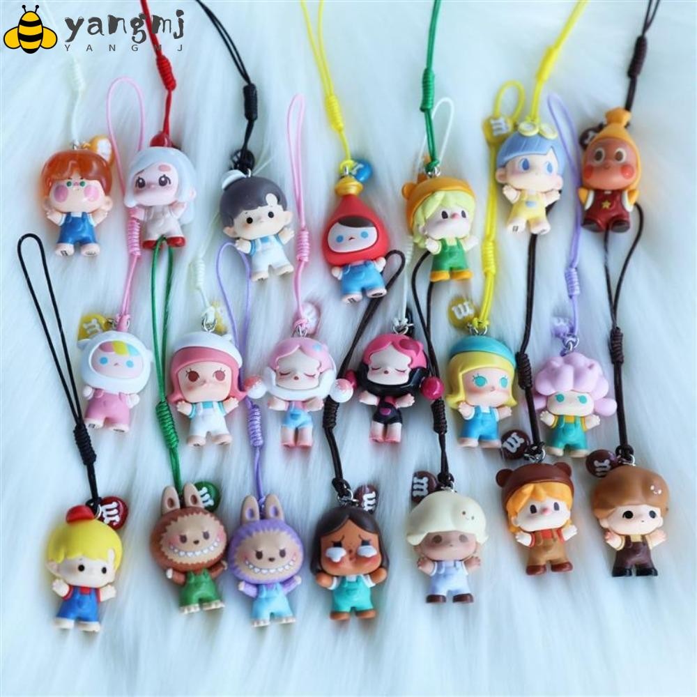 YANGMJ Phone Pandent Keychain, Pop mart Beads POP BEAN Gimm a Hug ...