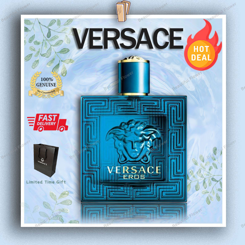 【100% Original】Versace Eros edt/edp Fragrance For Men long perfume ...