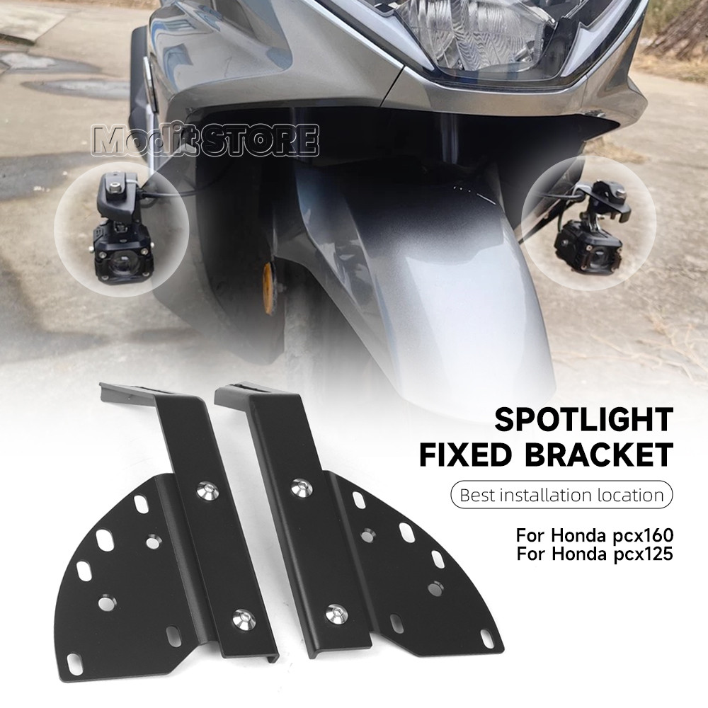 Motorcycle Spotlight bracket foot para sa Honda PCX160 pcx125 mount ...