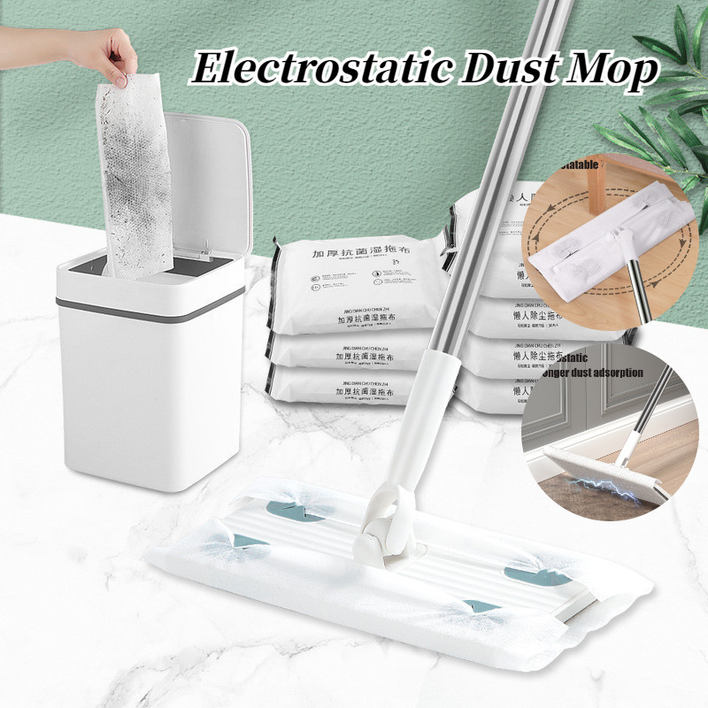 Electrostatic Dust Removal Mop Disposable Flat Mop Wet Tissue Wipes ...