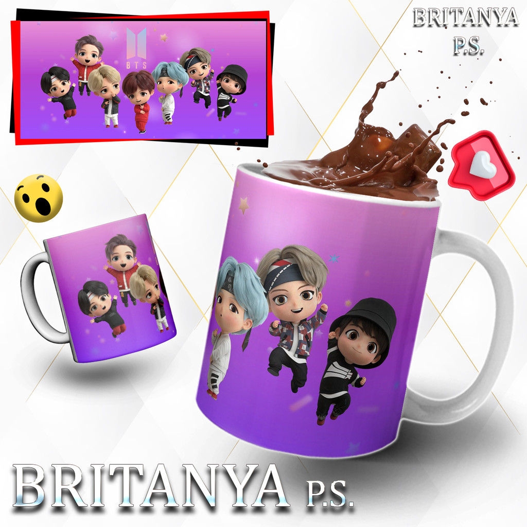 BTS KPOP BAND PREMIUM MUG DESIGN | Shopee Philippines