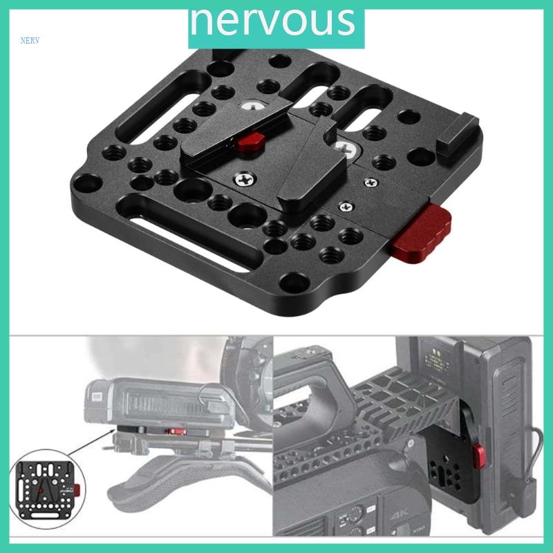NERV Aluminum Alloy Quick Release V Lock Mount Plate V Mount Plate for ...