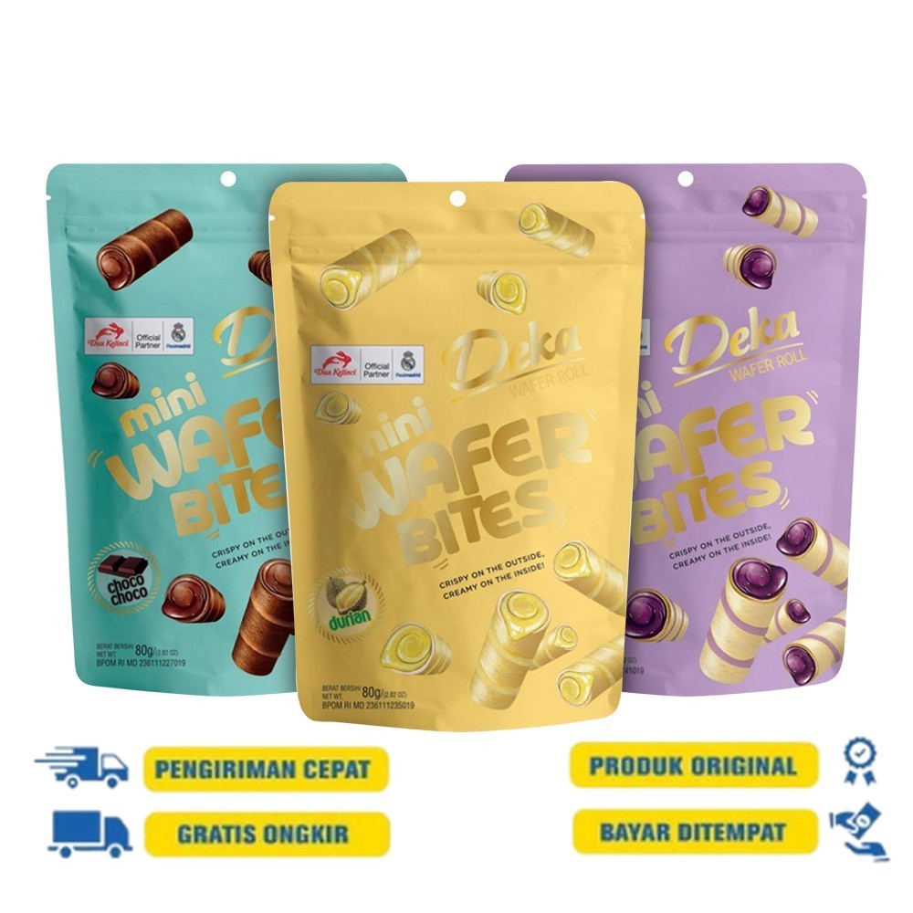 Deka Mini Wafer Bites - All Varian (72gr) | Shopee Philippines