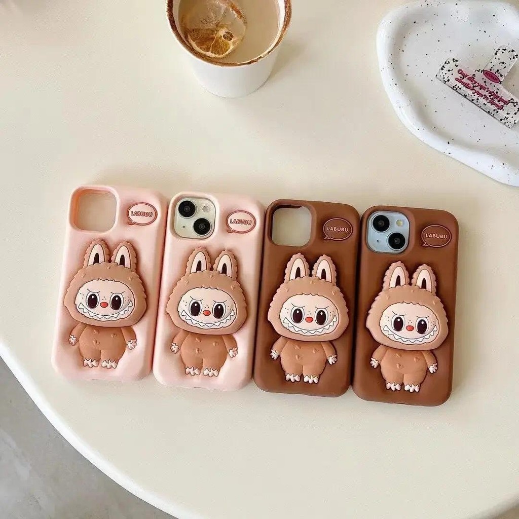 Cute Monster Doll Labubu Phone Case Cover for iPhone 11 12 13 14 15 16 ...