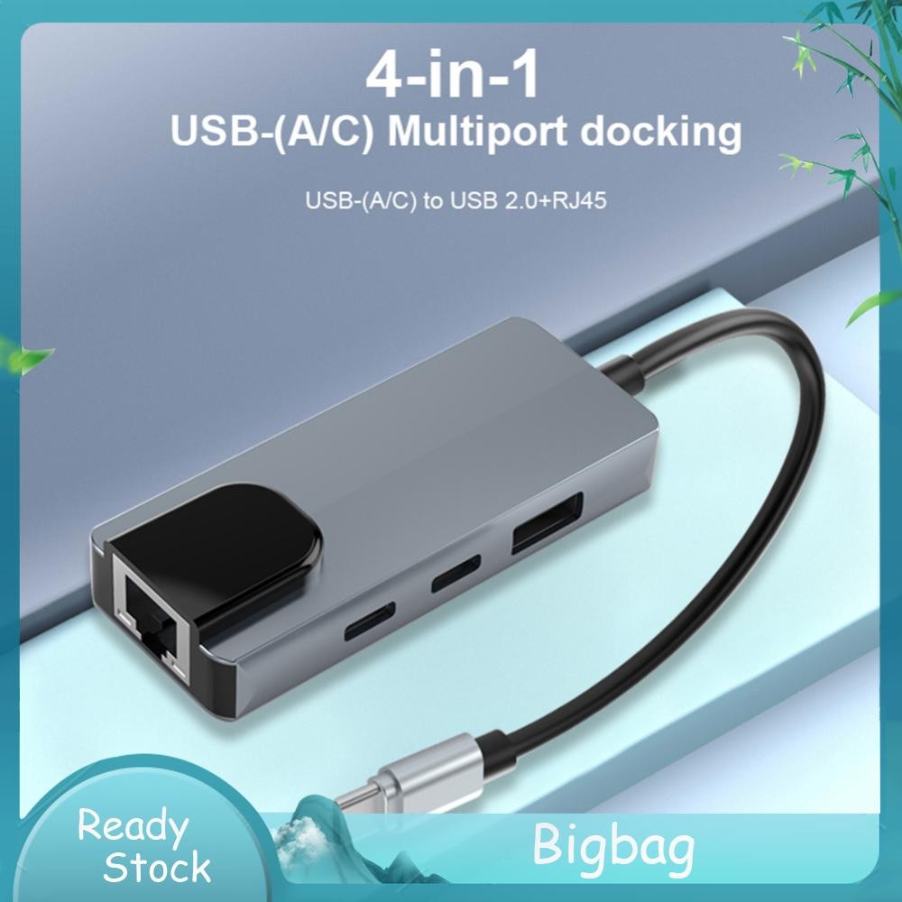 [bigbag.ph] 4 in 1 USB C to Ethernet Adapter 100Mbps RJ45 to USB-C ...